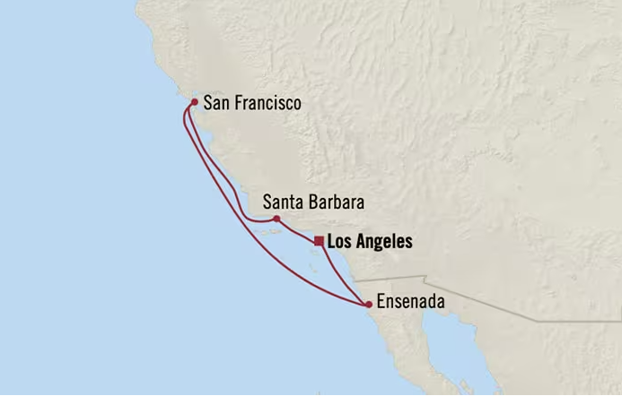 California & Mexico Coastal Cruise | Oceania Luxury Cruises | Shandon ...